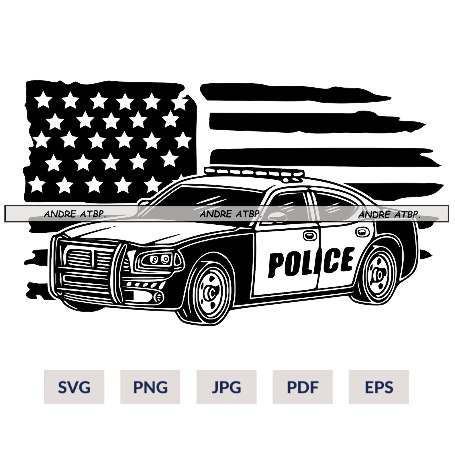 US Police Car SVG, Police Car Png, Police Car Clipart, Police Svg ...