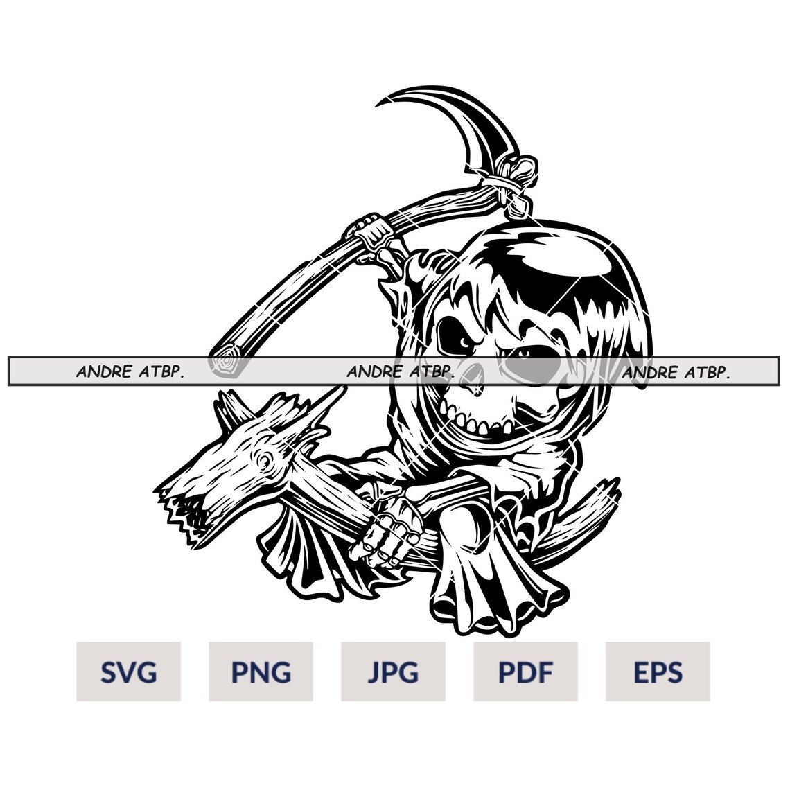 Grim Reaper Svg Skeleton Svg Death Svg Horror T-shirt - Etsy