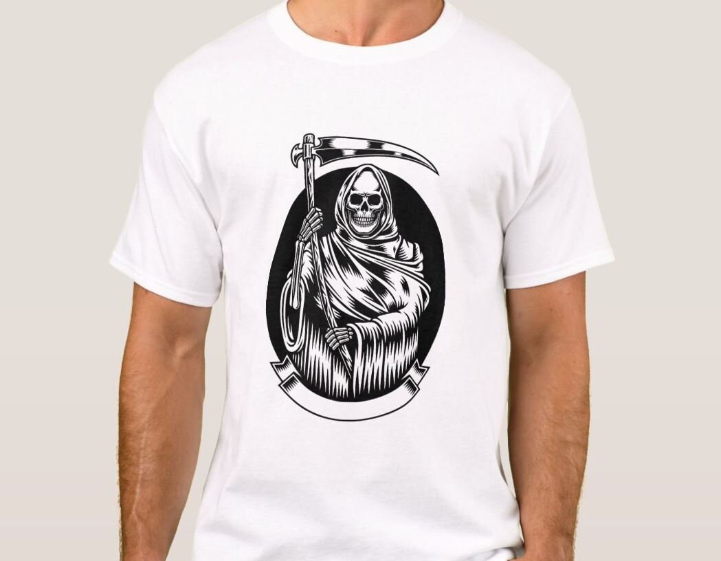 Grim Reaper Svg | Skeleton Svg | Death Svg | Horror T-shirt | Halloween ...