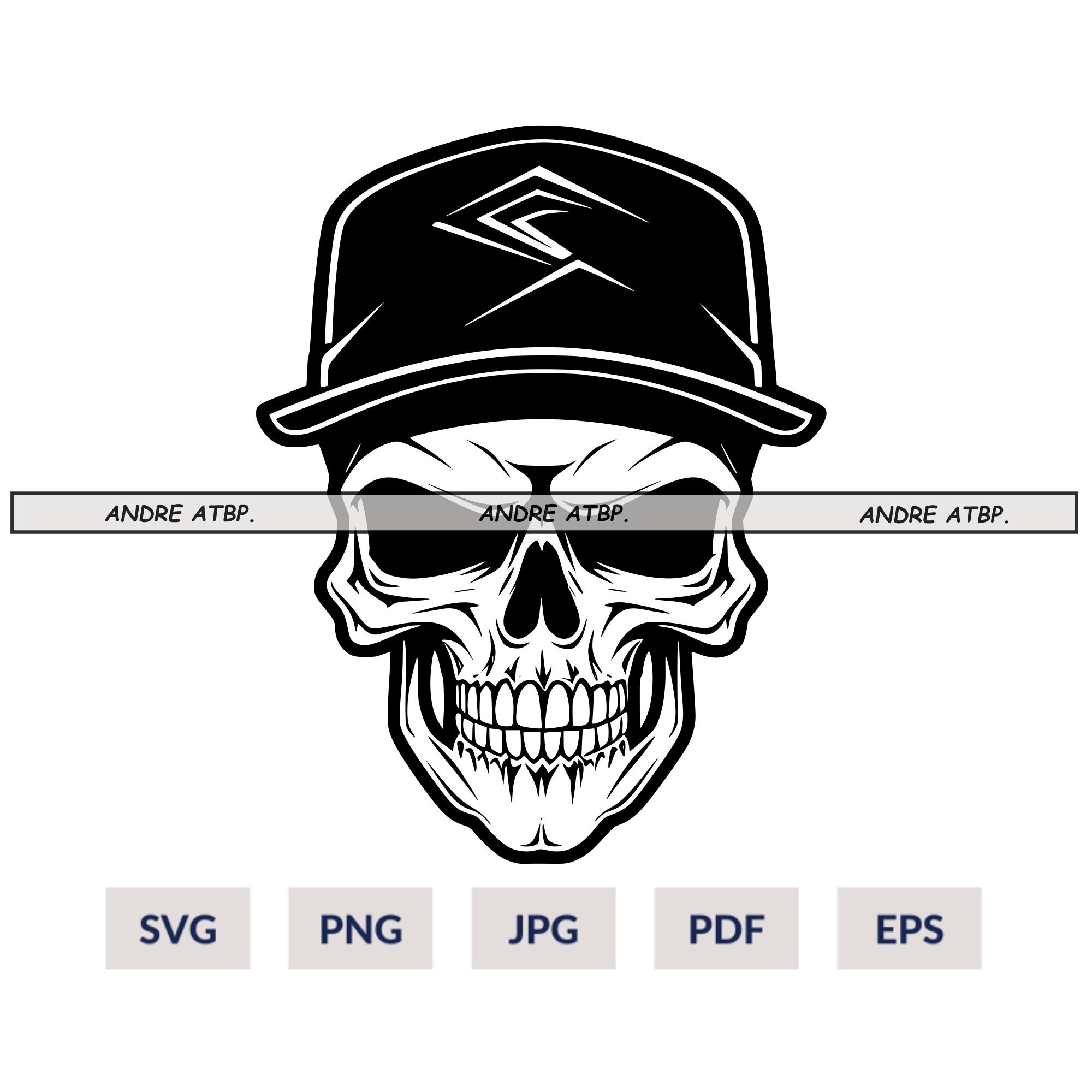 Dad Hat Skull SVG | Skeleton Baseball Cap SVG | Dad Svg | Dad Life Svg ...