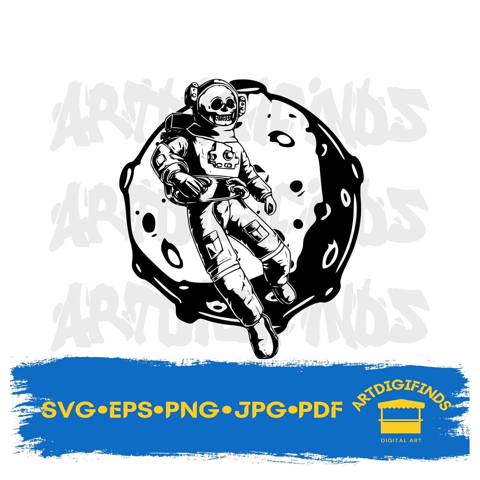 Skull Astronaut Svg Skull Svg Space Exploration Svg - Etsy