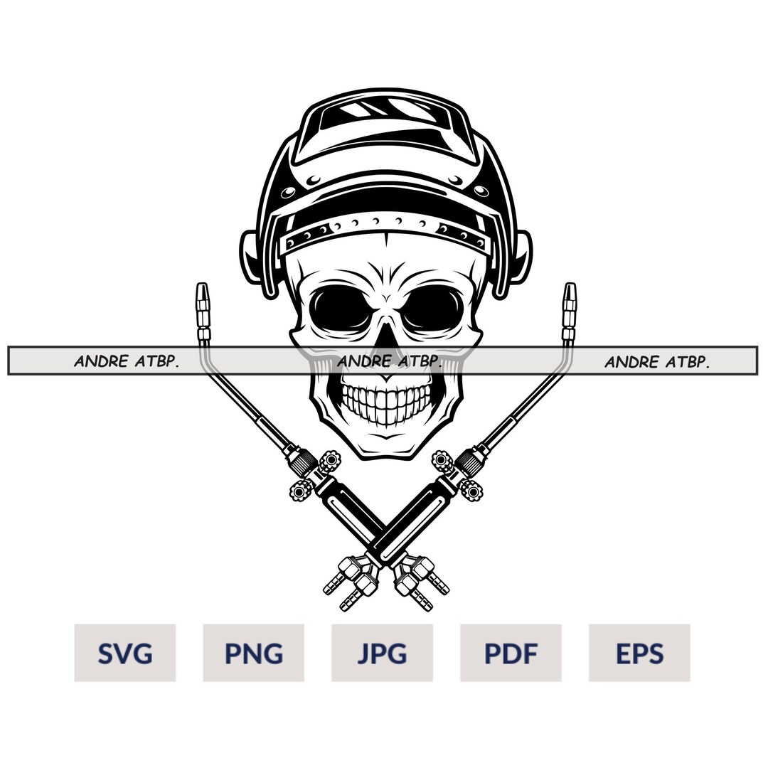 Welder Skull Svg | Welder Svg | Welder Mechanic Svg | Welding Svg ...