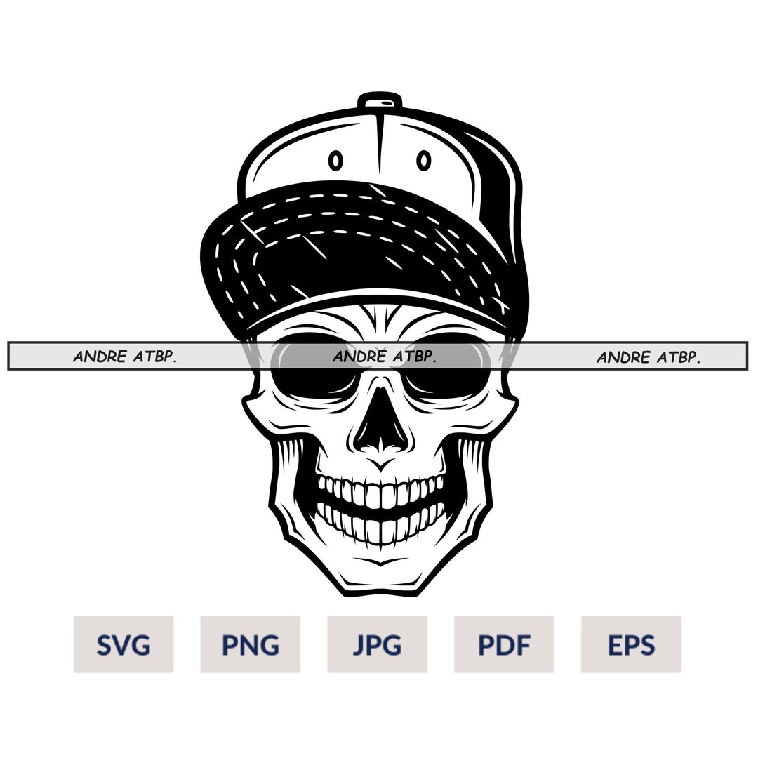 Dad Hat Skull SVG | Skeleton Baseball Cap SVG | Dad Svg | Dad Life Svg ...