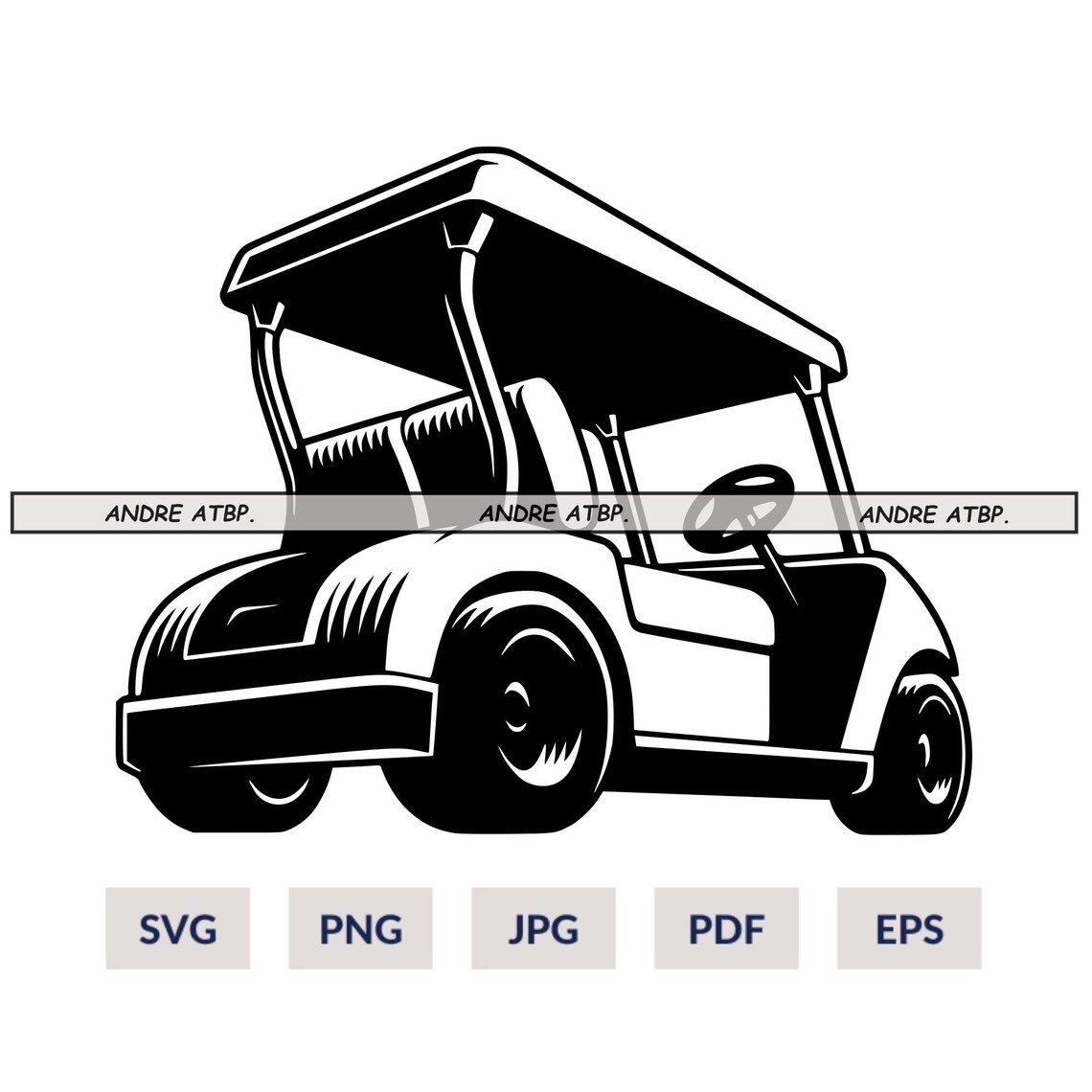 Golf Cart SVG File, Golf Cart Svg, Golf Cart Clipart, Golf Cart Cut ...