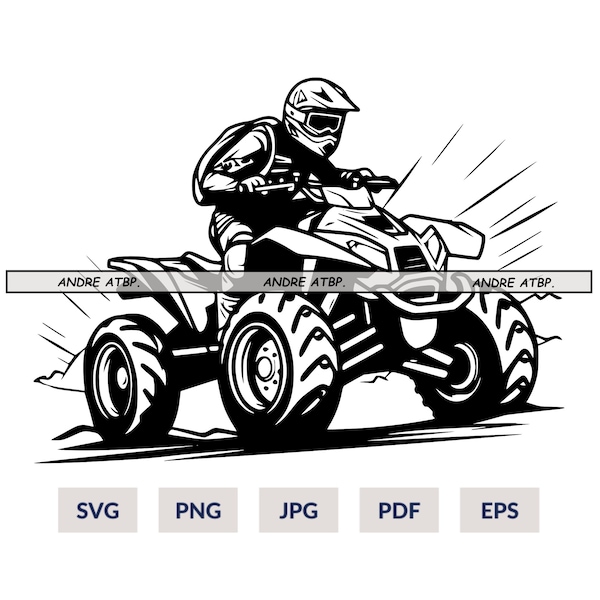 Quad Riding Svg - Etsy