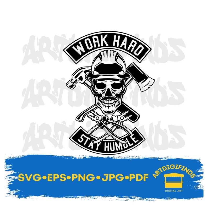 Skull Handyman Svg Carpenter Repair Skull Svg Carpenter Svg - Etsy