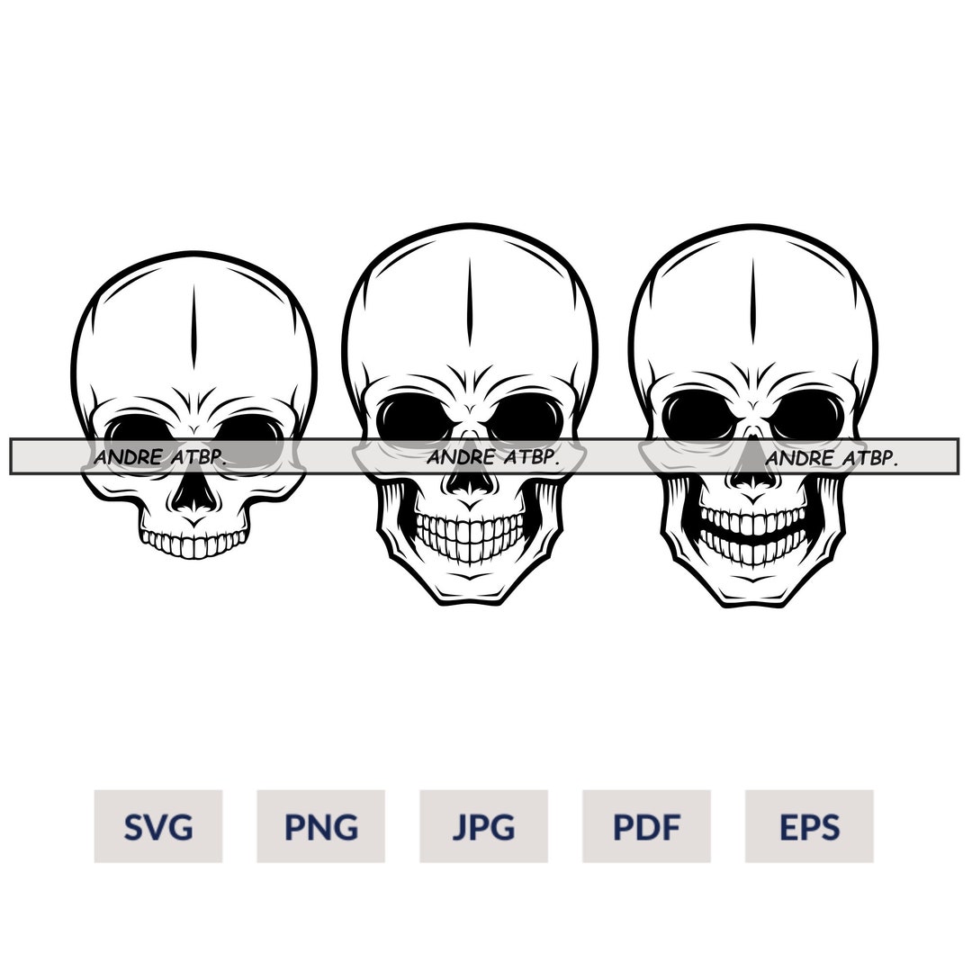 Skull Base Set Svg, Skull Set Svg, Skull Svg, Skull Bundle Svg ...