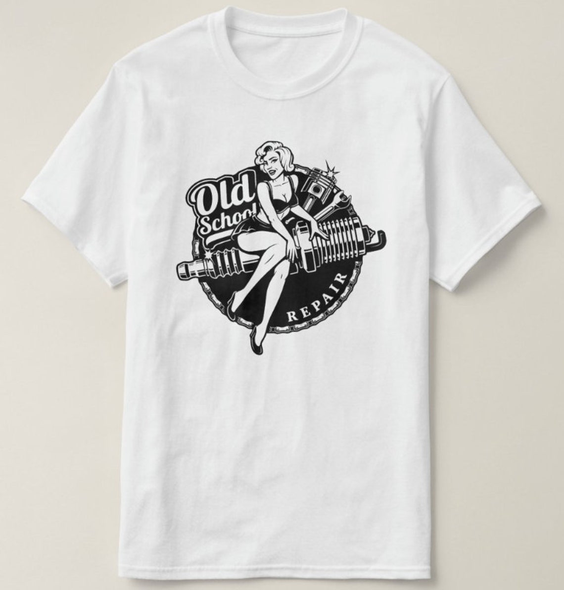 Old School Pin-up Girl Repair Svg, Pinup Girl, Repair Tools Svg, Pinup ...