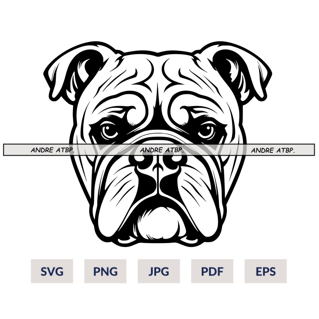 BULLDOG SVG, BULLDOG Clipart, Bulldog Svg Files for Cricut, Bulldog ...