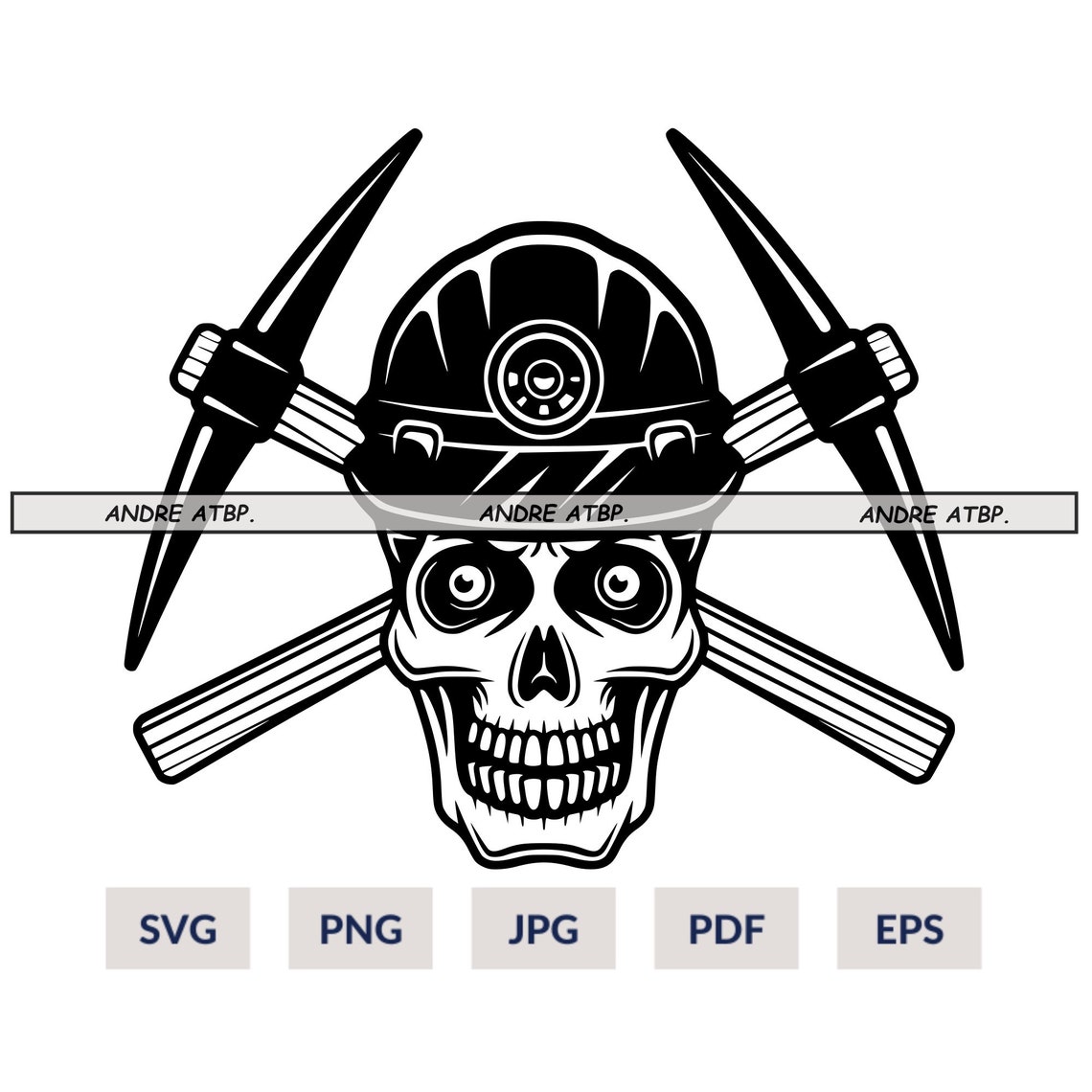 Skull Miner Svg, Mining Svg, Skull Svg, Miner Dad Svg, Mining Clipart ...