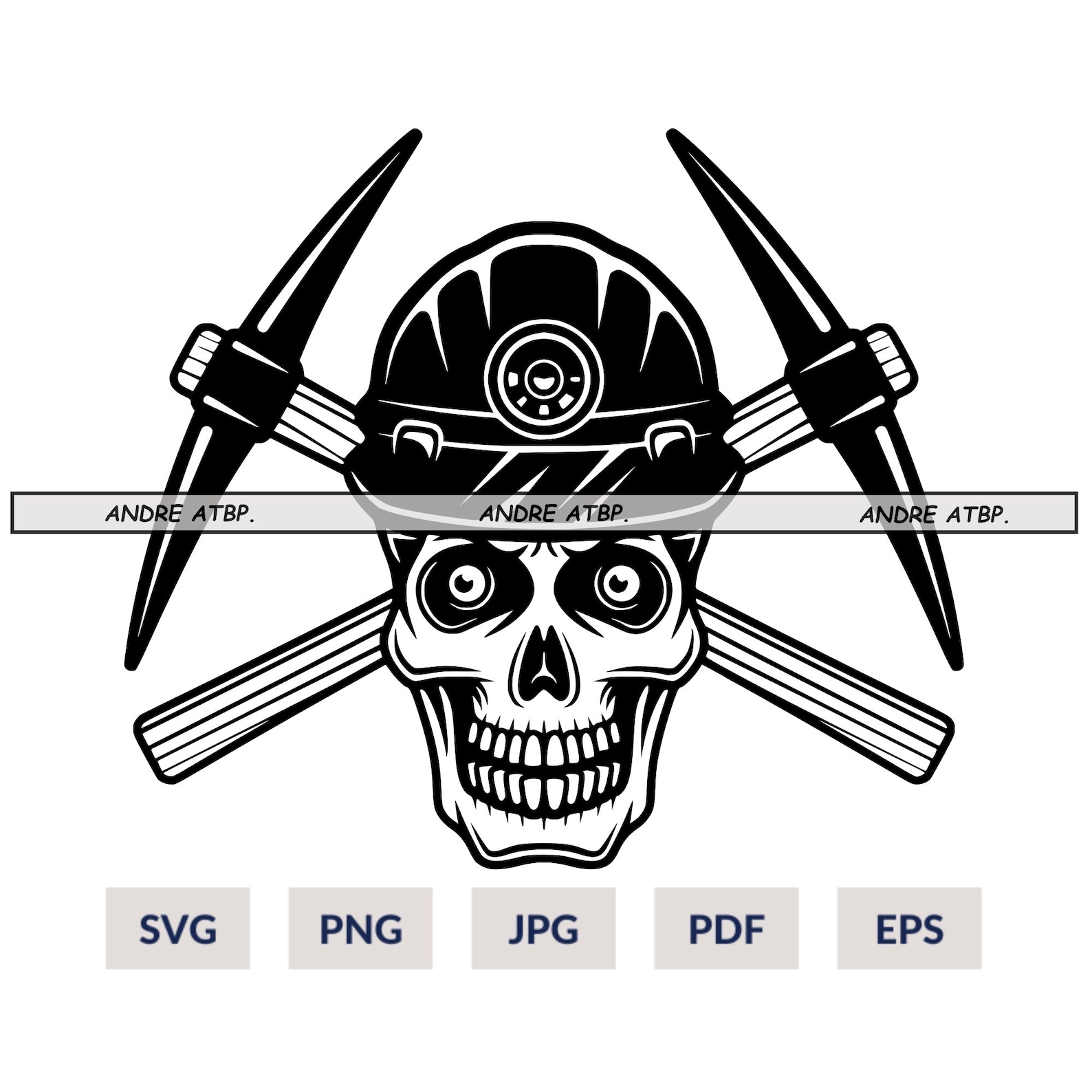 Skull Miner Svg, Mining Svg, Skull Svg, Miner Dad Svg, Mining Clipart ...