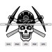 Skull Miner Svg, Mining Svg, Skull Svg, Miner Dad Svg, Mining Clipart ...