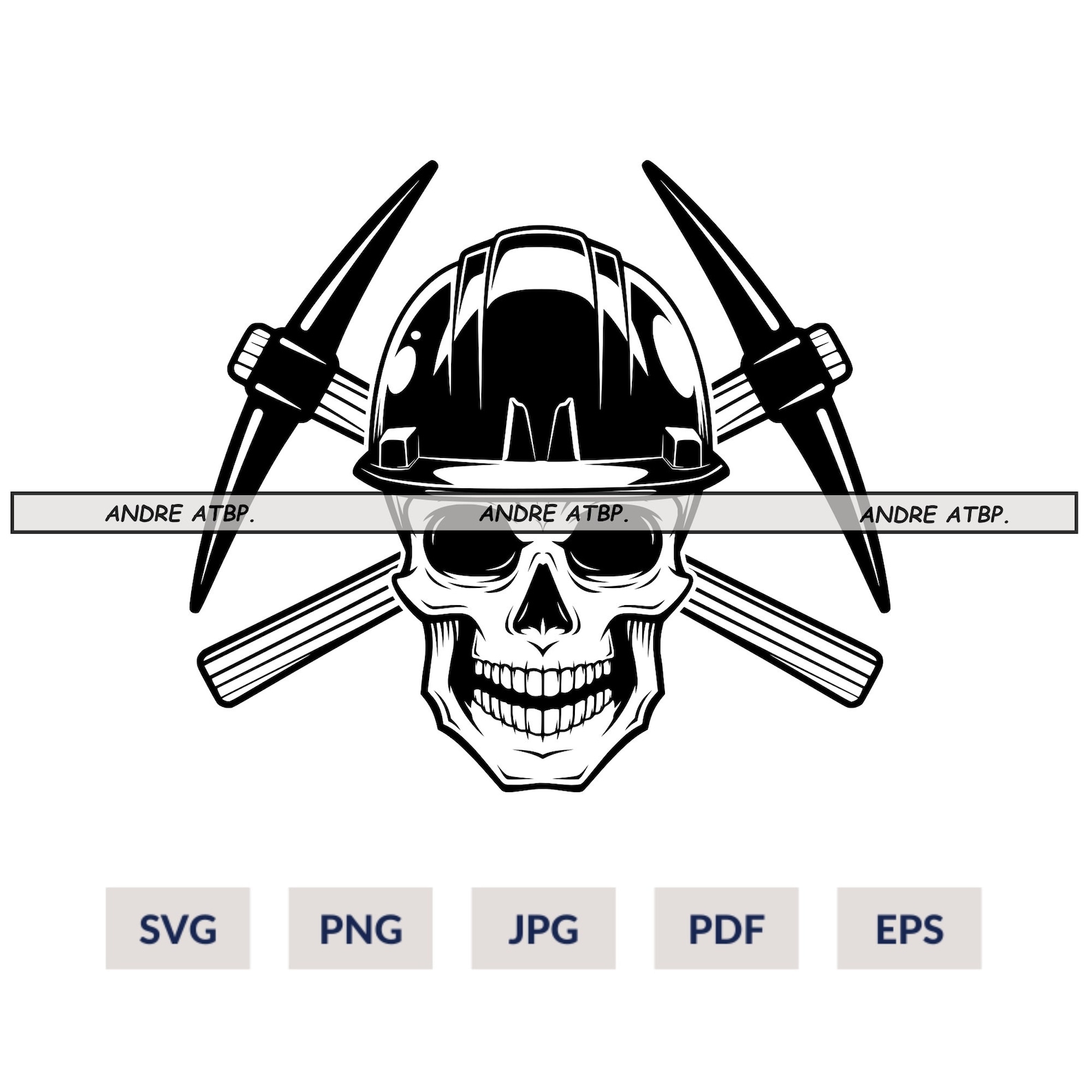 Mining Skull Svg | Coal Miner Skull Svg | Skull Clipart | Miner Svg ...