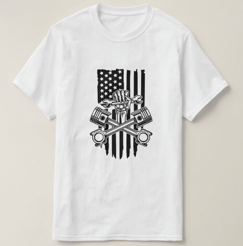US Skeleton Hand With Wrench With Crossed Engine Piston Svg, Skull Svg ...