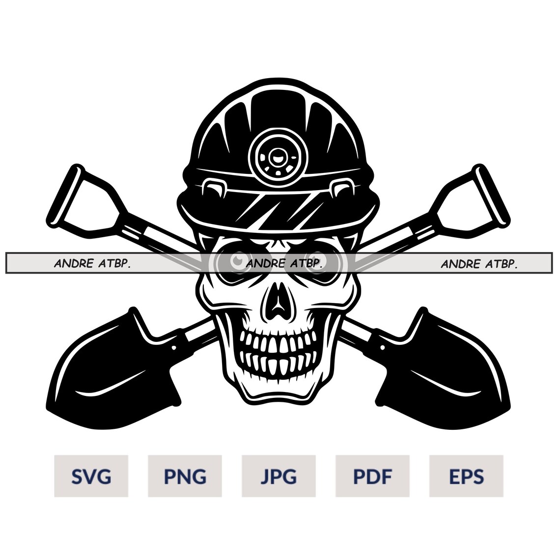 Skull Miner Svg, Mining Svg, Skull Svg, Miner Dad Svg, Mining Clipart ...