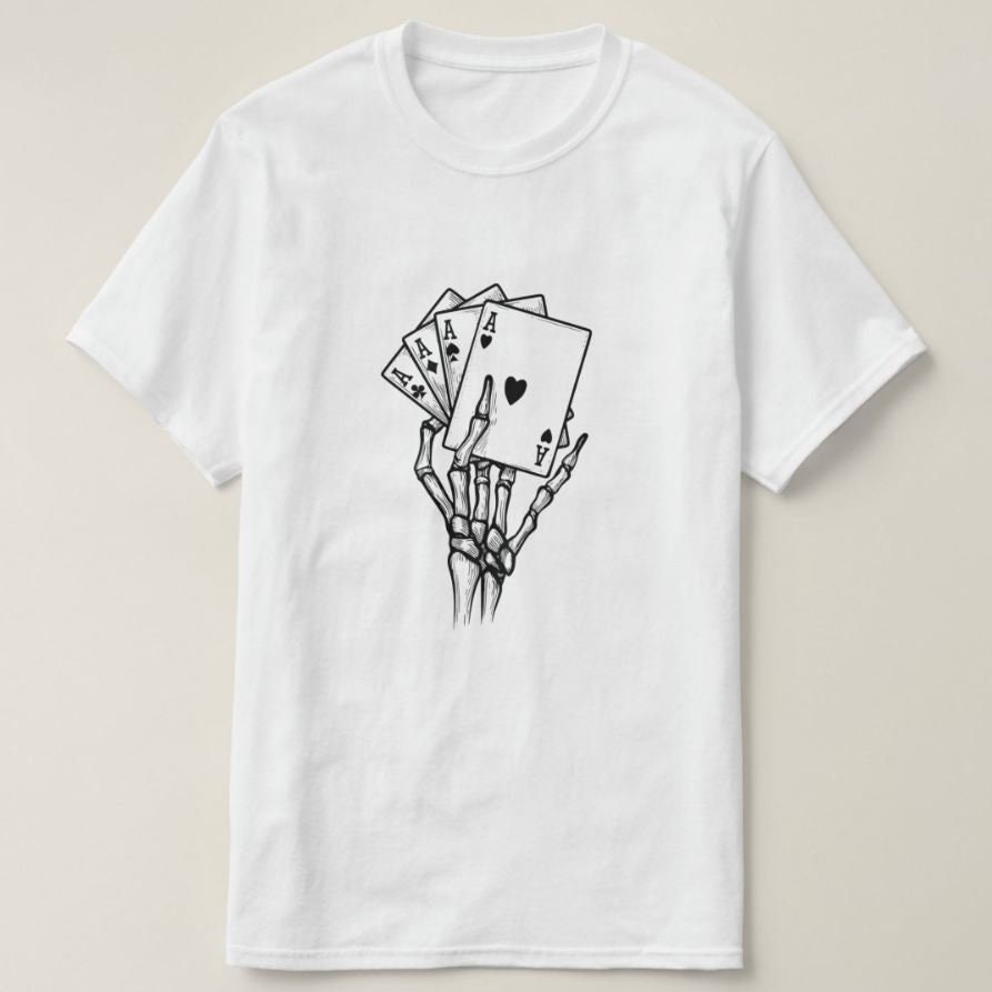 Skeleton Hand With Four Aces Svg, Four Aces SVG, Skeleton Cards Svg ...