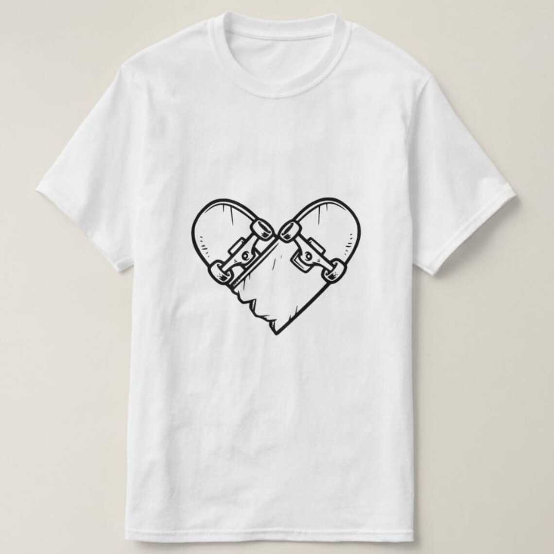 Broken Skateboard Heart SVG / Love Hate Skateboarding / Skateboard ...