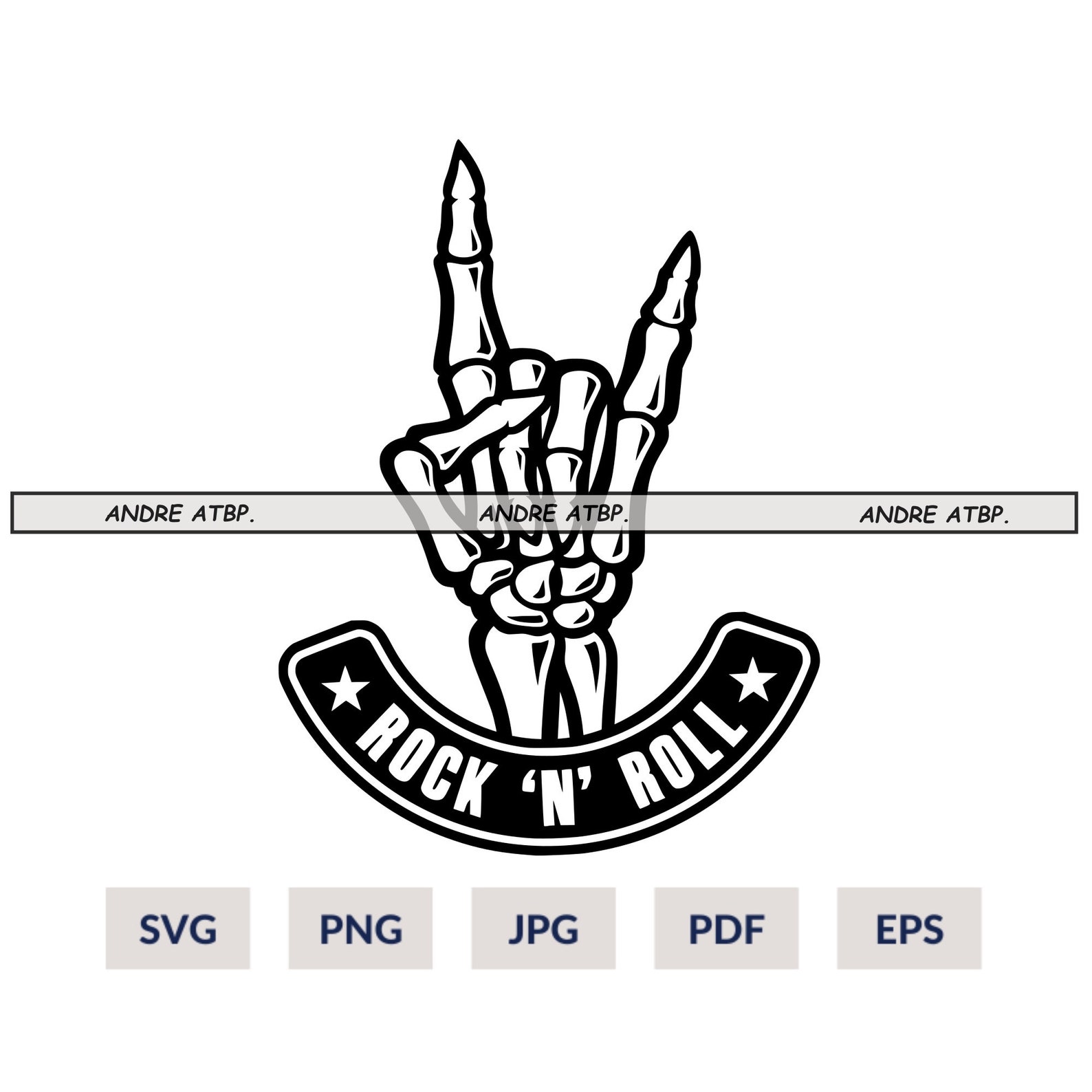 Rock and Roll Music SVG | Rock N Roll SVG | Rock Hand Sign Svg | Rock N ...
