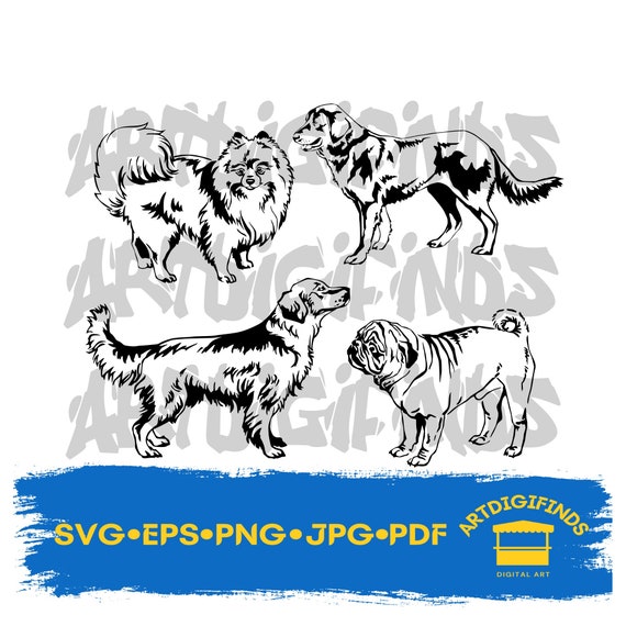 Dogs Svg Bundle Dogs Clipart Dogs Svg Files for Cricut Dogs - Etsy