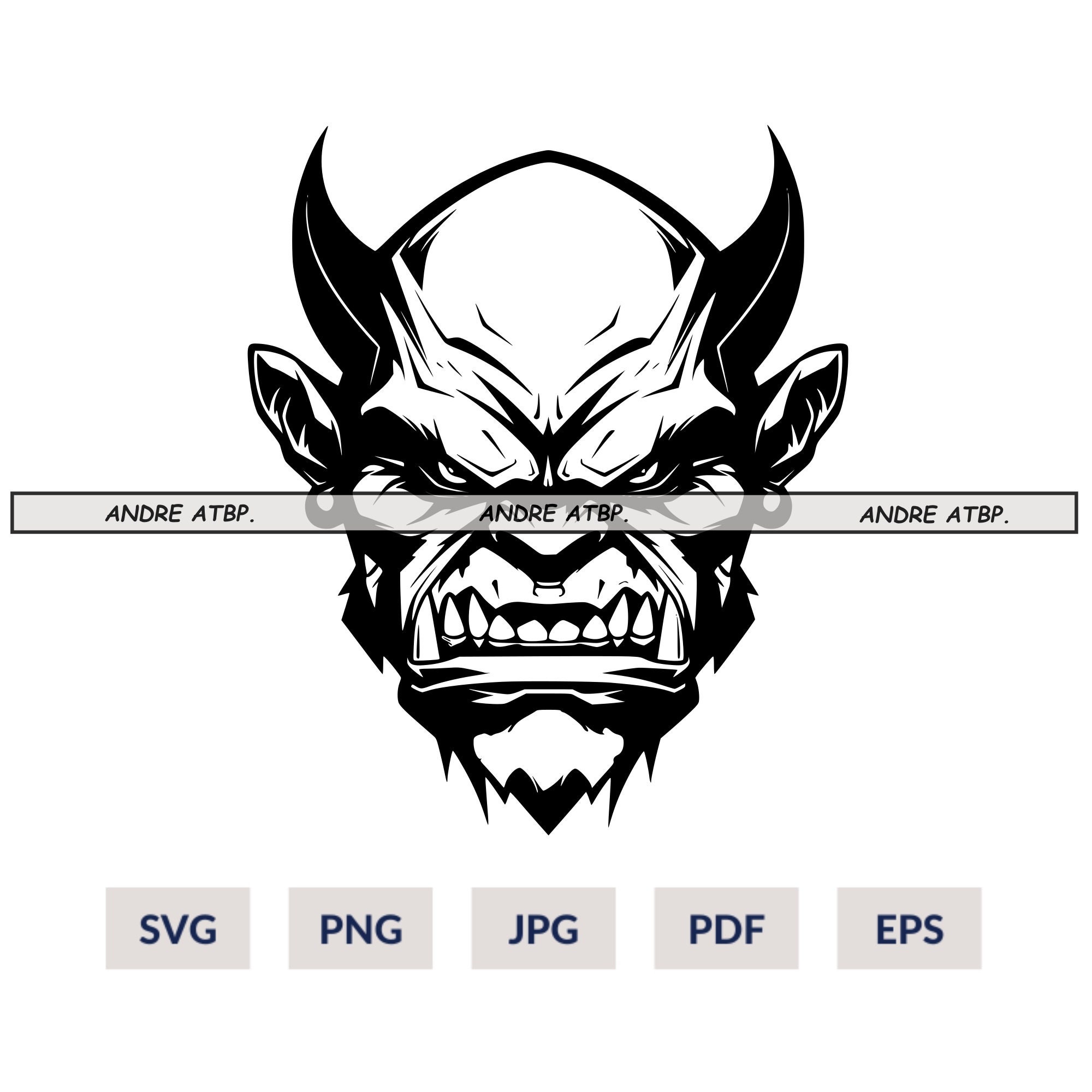 Orc Warrior SVG Orc Head SVG Halloween Fantasy Clipart - Etsy Australia