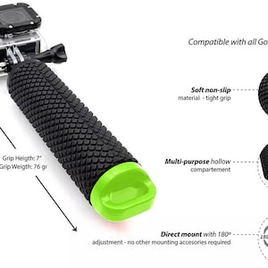 Floating Hand Grip Handler Pro Selfie Stick Waterproof for All Gopro ...