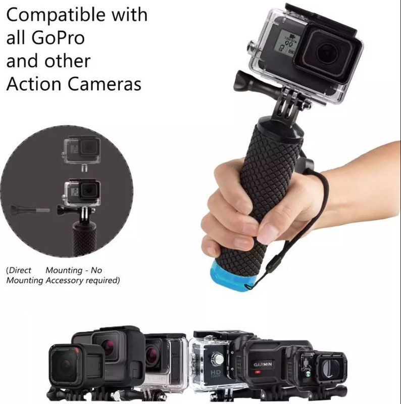 Floating Hand Grip Handler Pro Selfie Stick Waterproof for All Gopro ...