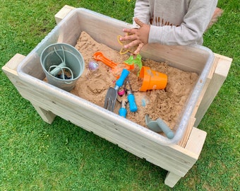 Kids Wooden Sand Table - Etsy UK