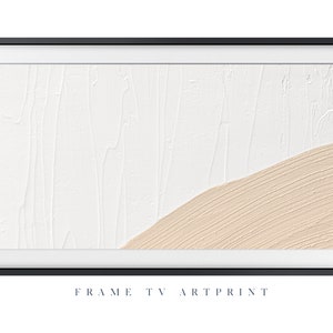 Samsung Frame TV Art File | "beige Sand White Abstract" | Modern ...