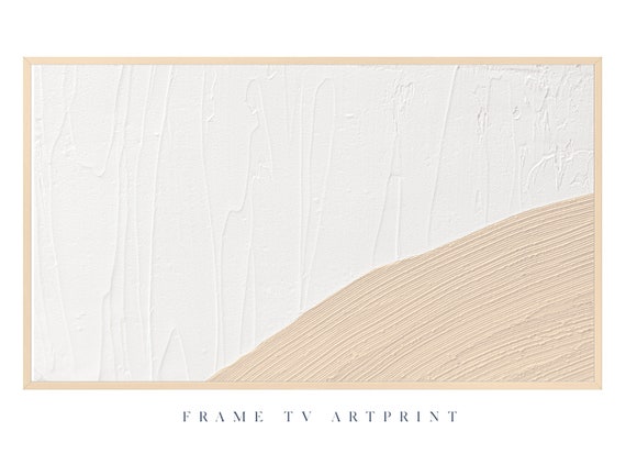 Samsung Frame TV Art File beige Sand White - Etsy