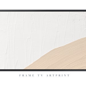 Samsung Frame TV Art File | "beige Sand White Abstract" | Modern ...