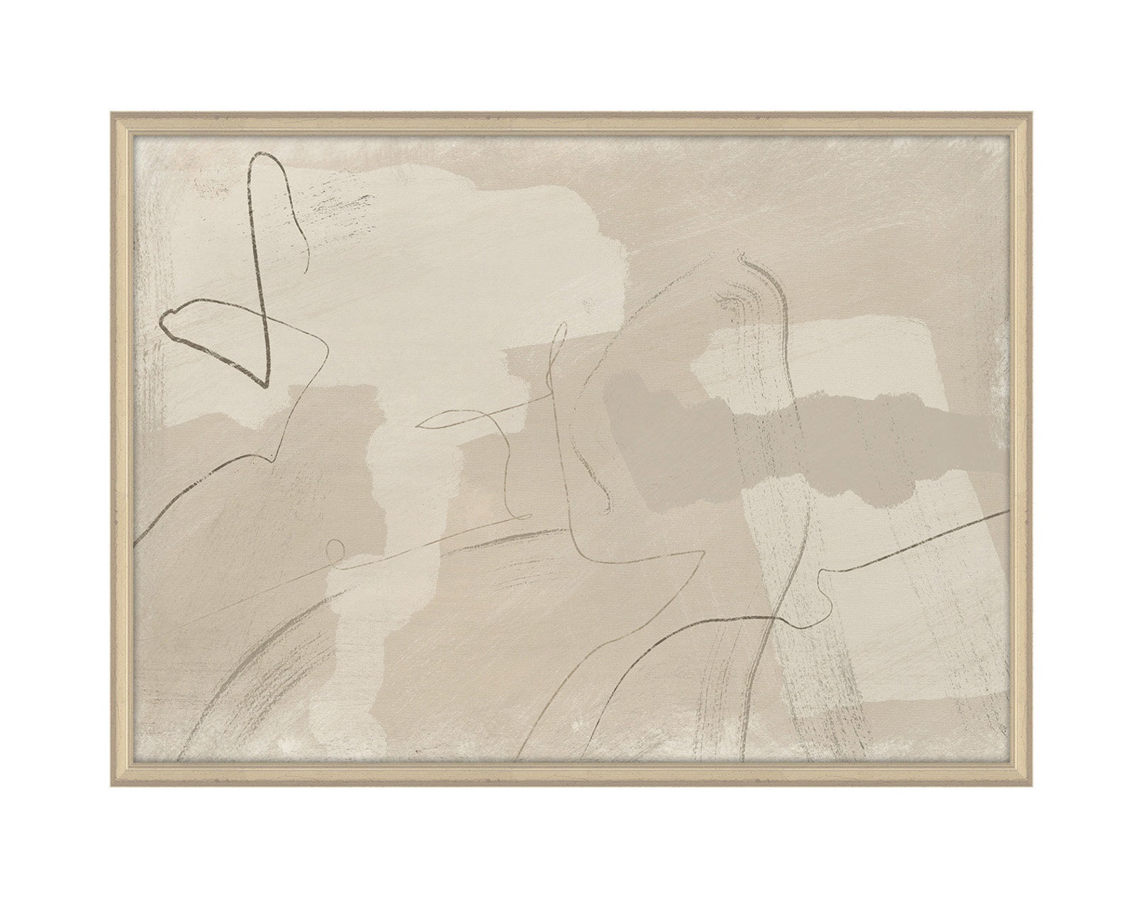 Original Art Print | "artist Greige Abstract" | Modern | Texture ...