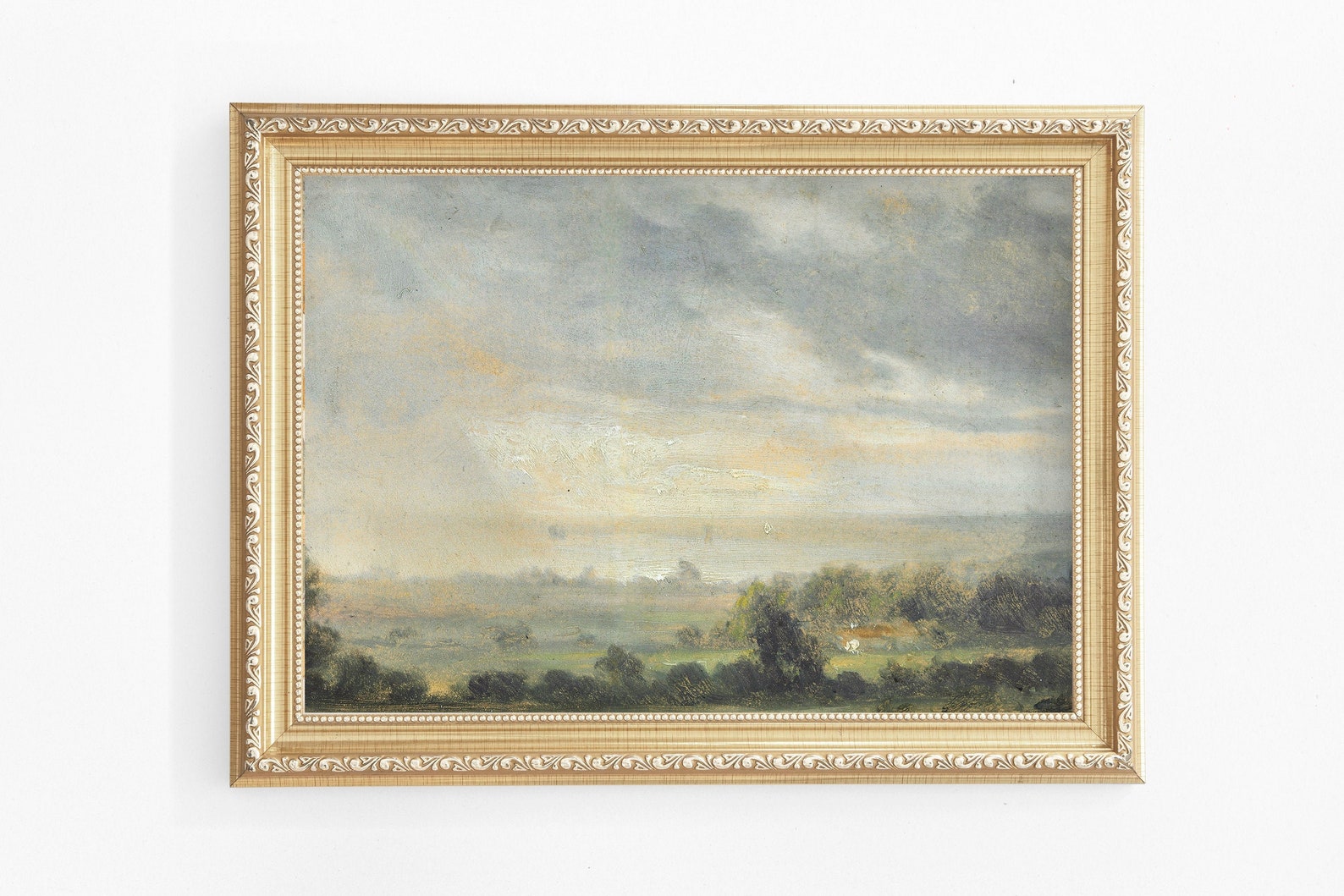 Vintage Inspired Art Print | "valley" | Oil Painting | Neutral | Modern ...