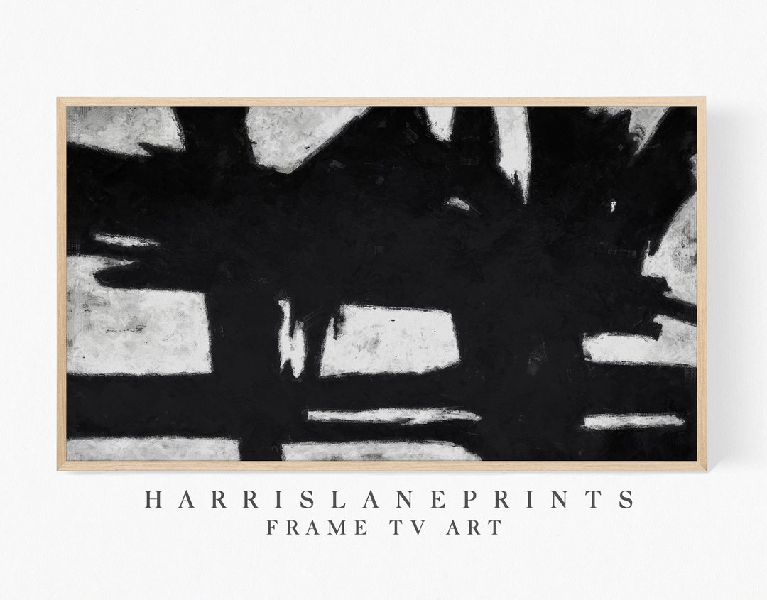 Samsung Frame TV Datei, "Monochrome Borders Abstract", Modern, Texture ...