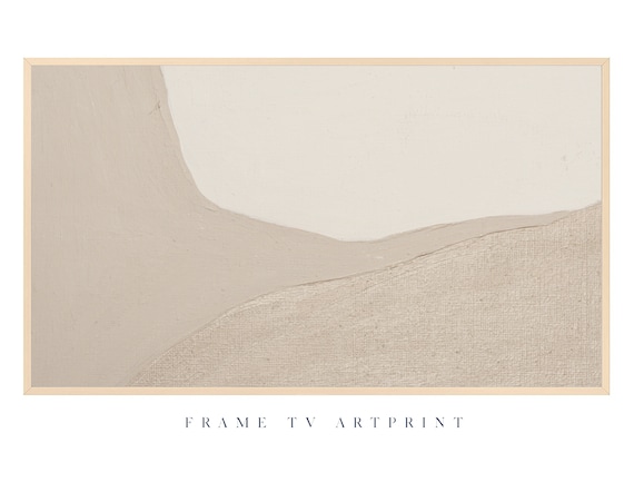 Samsung Frame TV Art File beige Abstract | Etsy