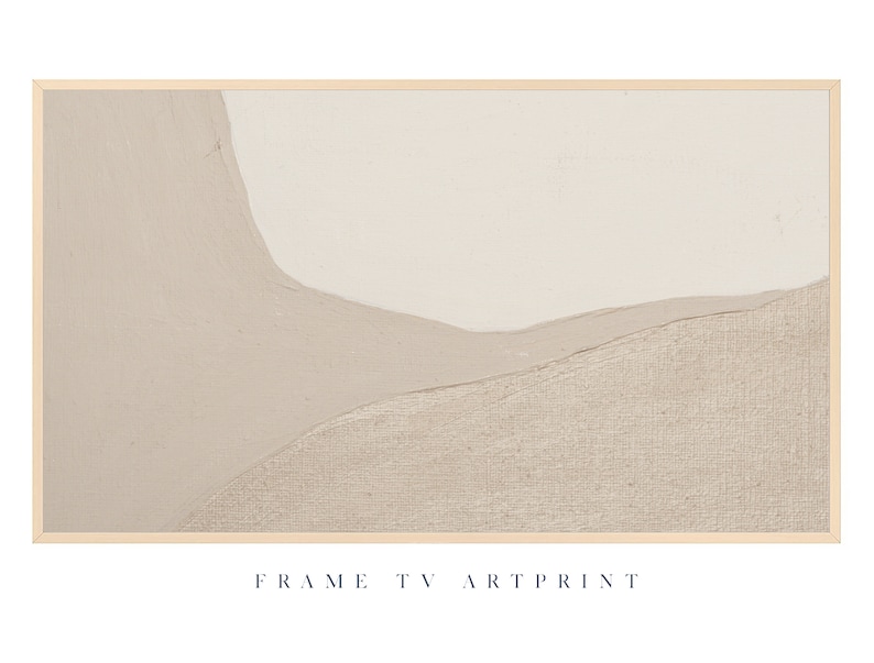 Samsung Frame TV Art File beige Abstract | Etsy