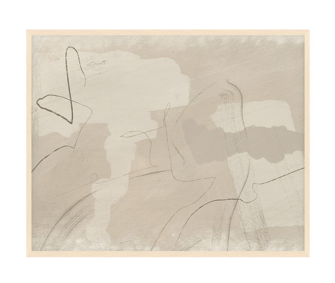 Original Art Print | "artist Greige Abstract" | Modern | Texture ...