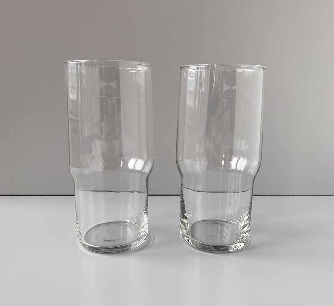 2 SUPERFEST Glasses 0.5l DDR Design Made in GDR 2 Pieces 500ml Beer ...