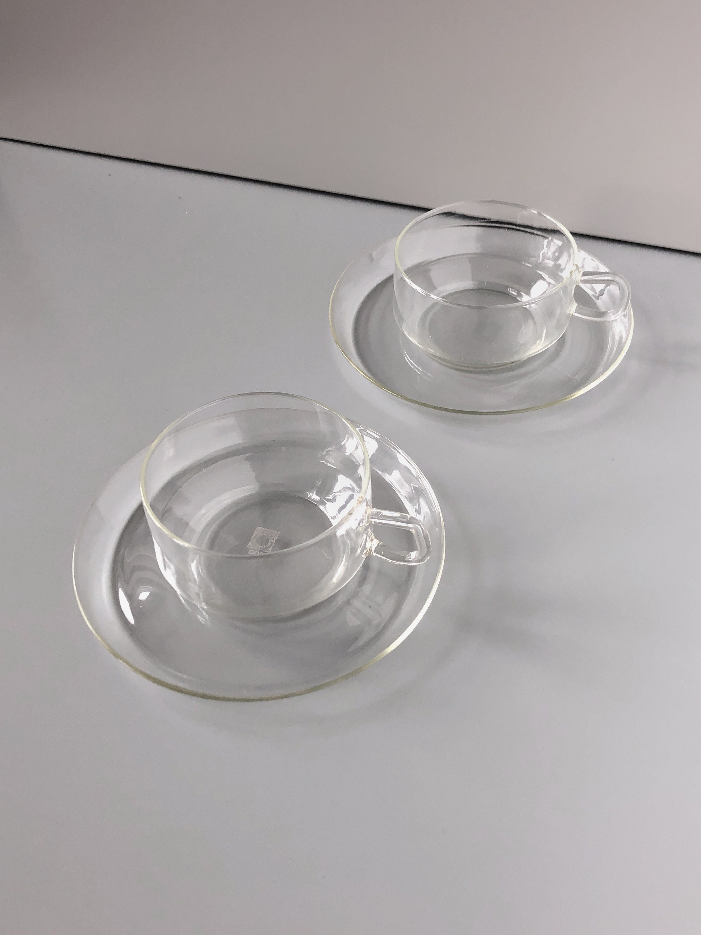 2 teacups JENAER Glass GDR Ilse Decho Bauhaus MidCentury GDR | Etsy