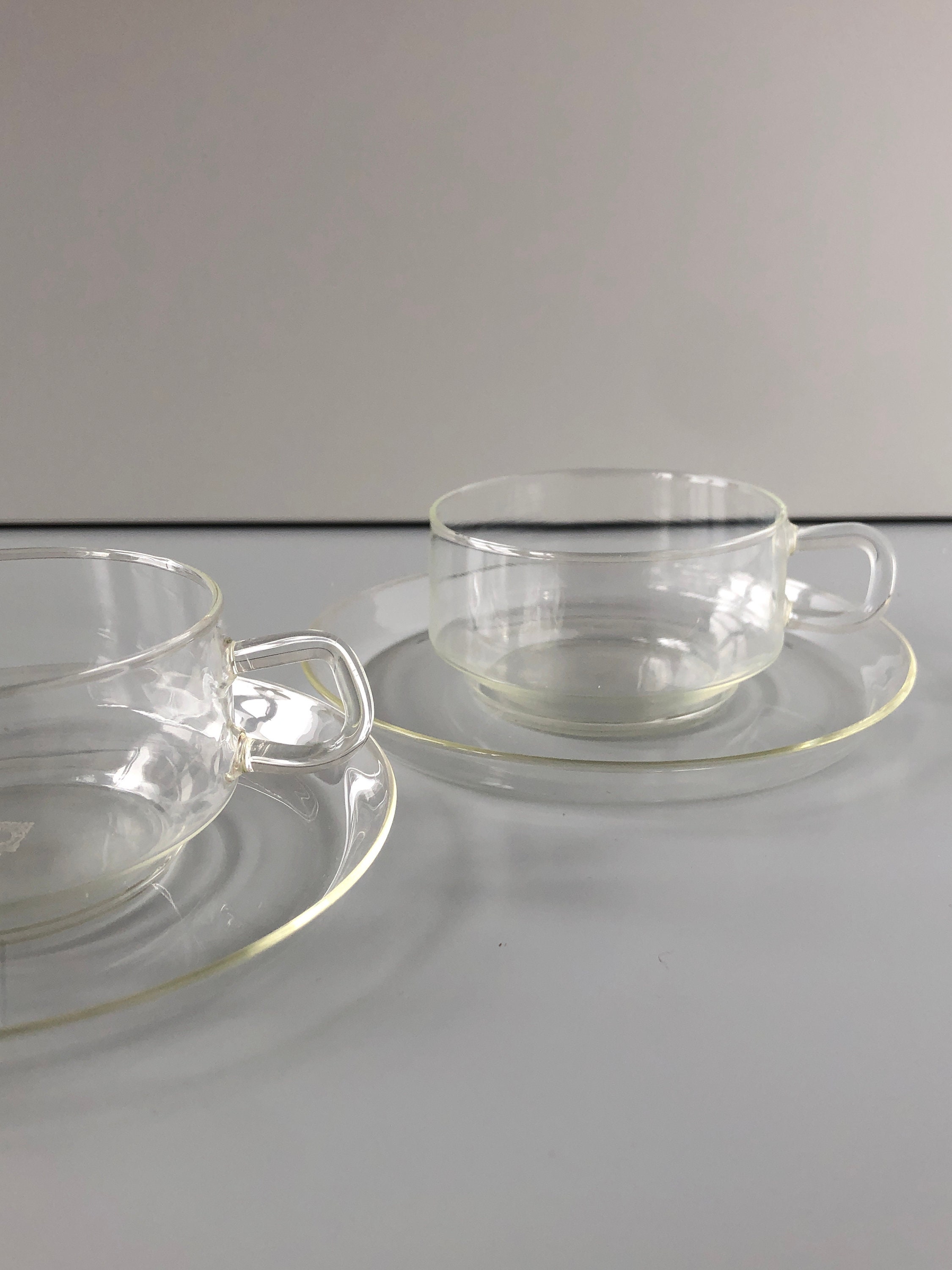 2 teacups JENAER Glass GDR Ilse Decho Bauhaus MidCentury GDR | Etsy