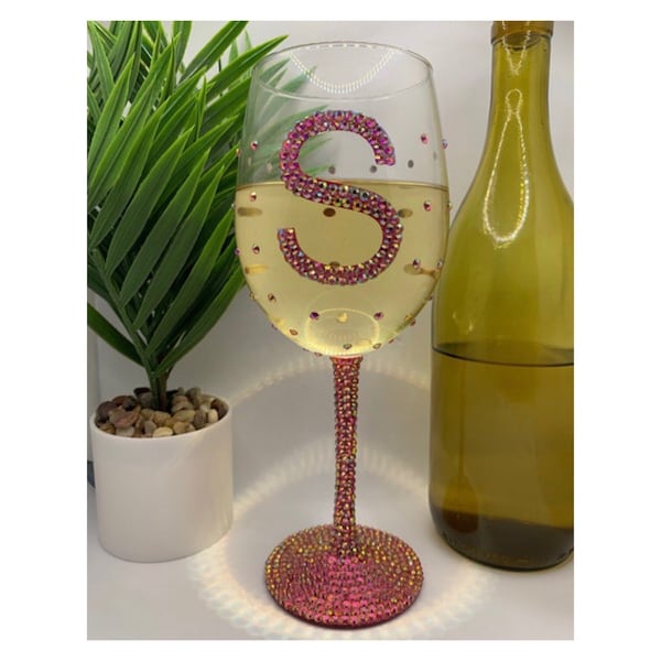 Rhinestone Wine - Etsy