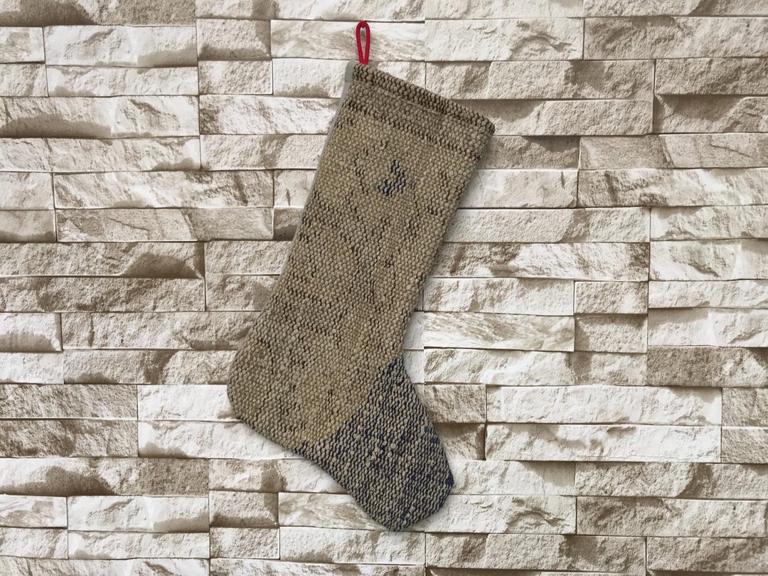 Southwestern Christmas Stockings Handmade Rug Stocking Vintage Boho ...