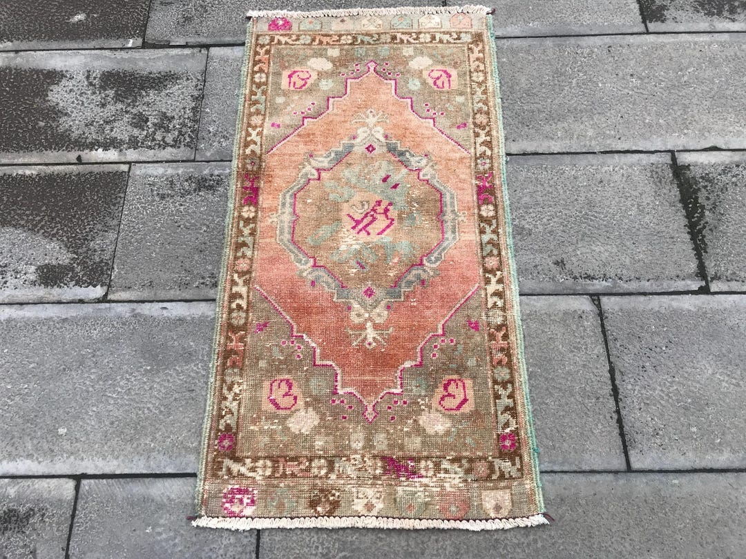 Handmade Small Turkish Rug Vintage Rug Bohemian Style Small Wool Rug ...