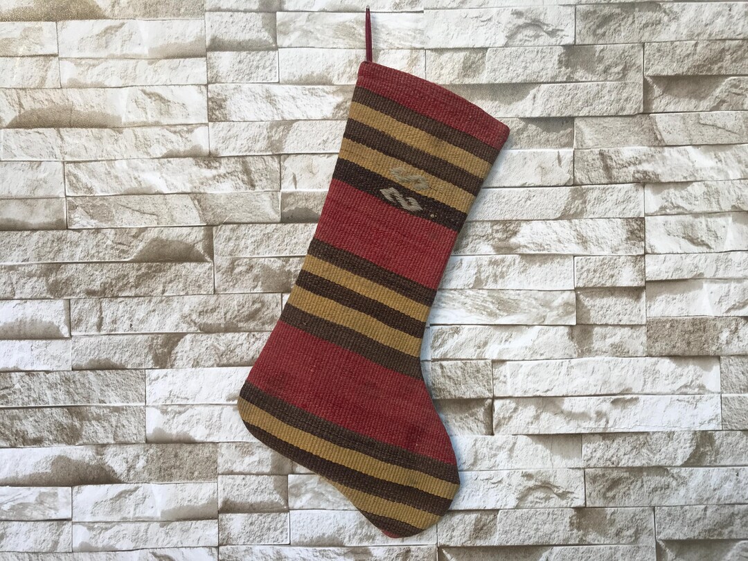Christmas Sockings Stuffer Vintage Stockings Boho Rustic Holiday Decor ...