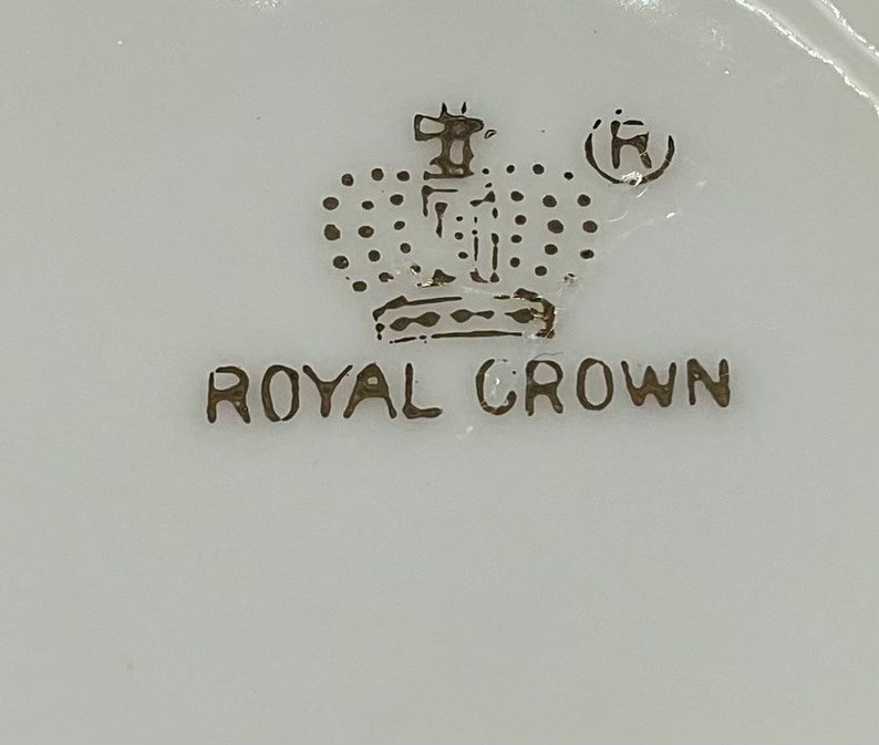 Vintage Royal Crown Bone China ,,courting,,gold Teacup and Saucer - Etsy