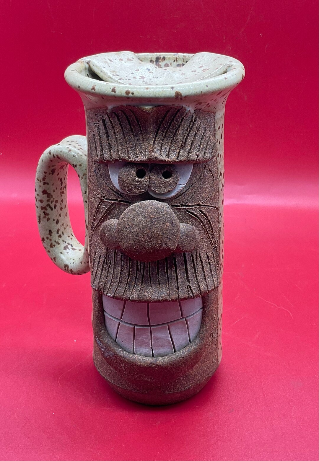 Vintage Mahon Style Stoneware Face Mug With Ice Guard - Etsy