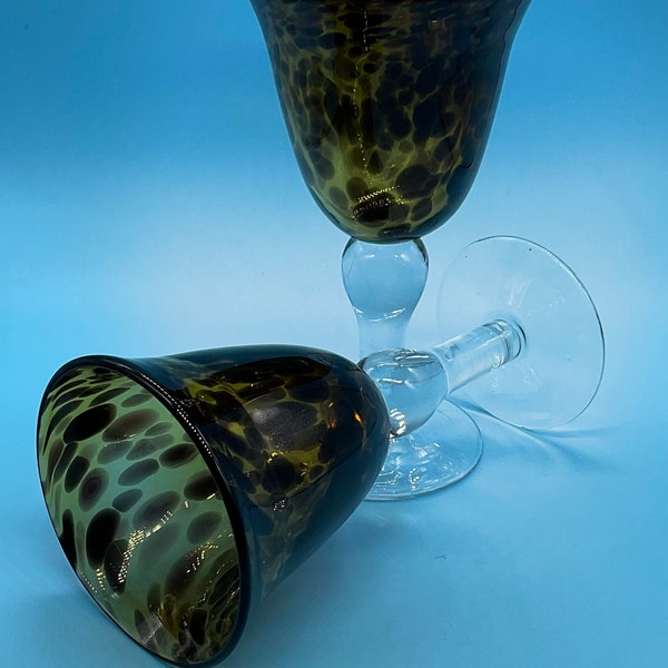 Cheetah Print Wine Glass - Etsy