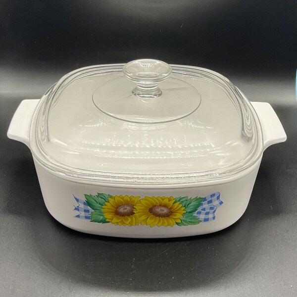 Sunflower Corning Ware - Etsy