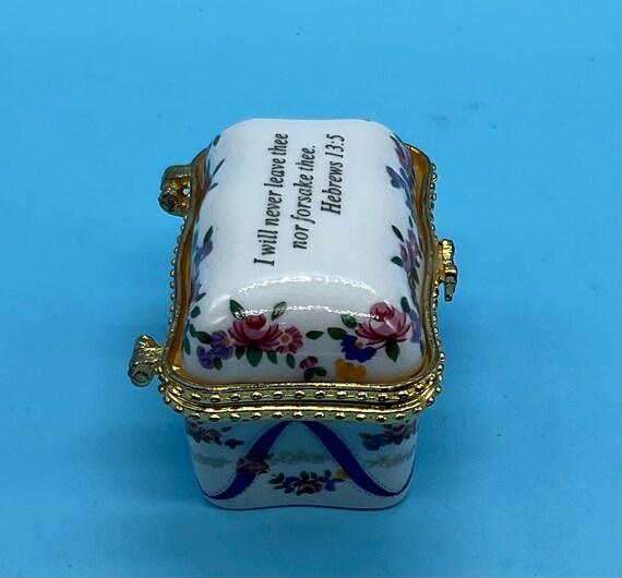 Imperial Porcelain Rectangular Trinket Box - Gem