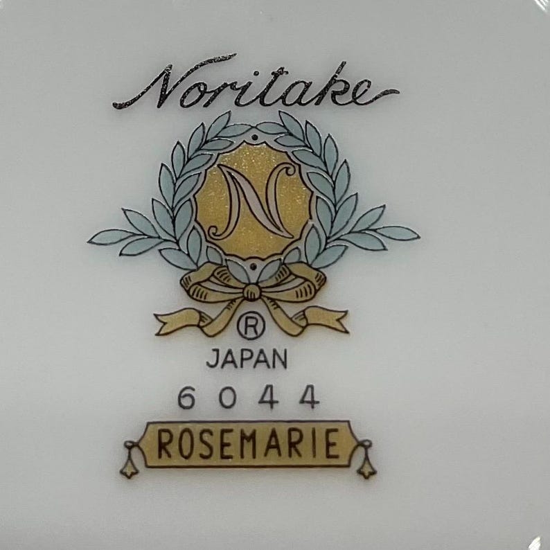 Vintage Noritake 6044 Rosemarie Made in Japan 7 Piece Place Setting ...