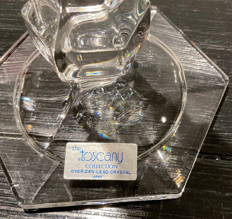 Toscany Collection Over 24% Lead Crystal Candlestick Holders - Etsy